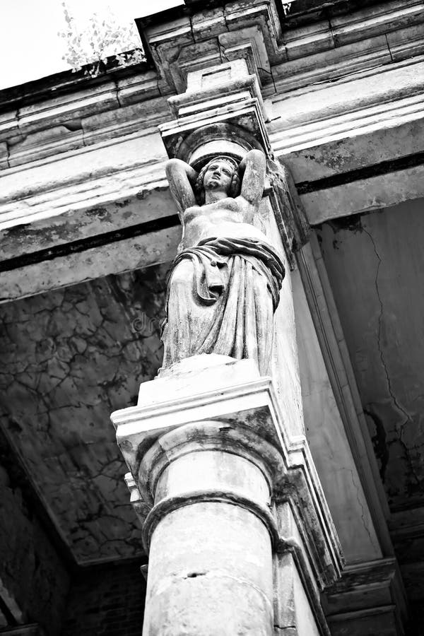 Caryatid column stock image. Image of vertical, architectural - 46426793