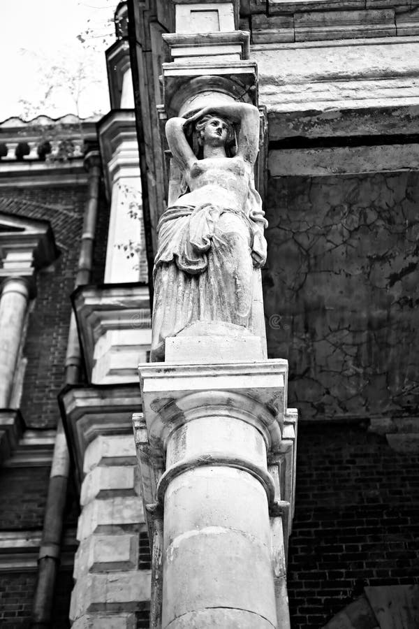 Caryatid column stock photo. Image of antiquities, facade - 49331914