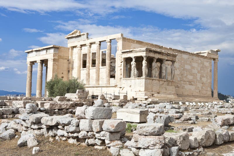 Caryatides Statues stock photo. Image of acropolis, statue - 43778612