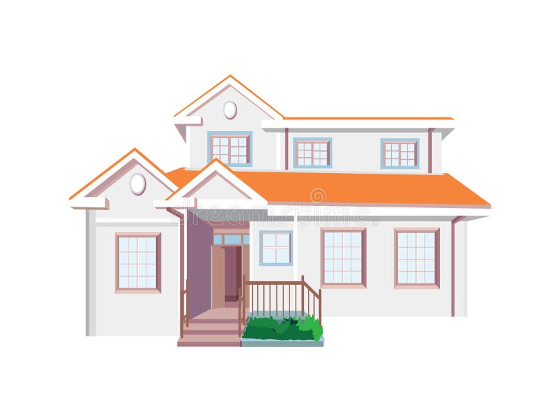 Casa De Campo Do Desenho Disponivel Ilustração Stock - Ilustração de ...