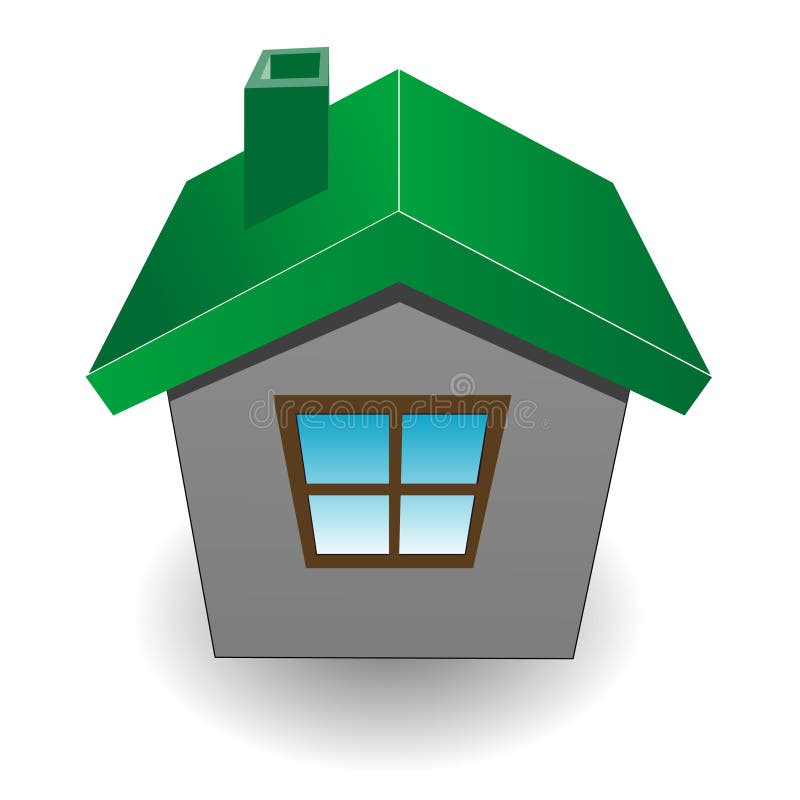 Icono De La Casa Del Vector 3d (vector) Ilustración del Vector ...