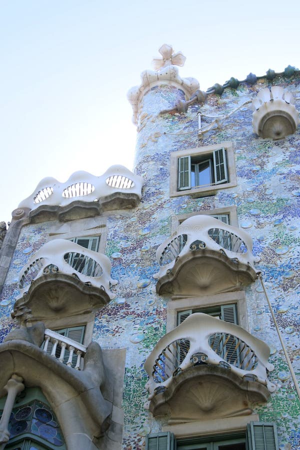 Casa Batllo 2 editorial stock image. Image of barcelona - 20636169