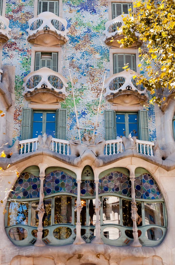 Casa Batllo Barcelona editorial stock photo. Image of gaudi - 103687423