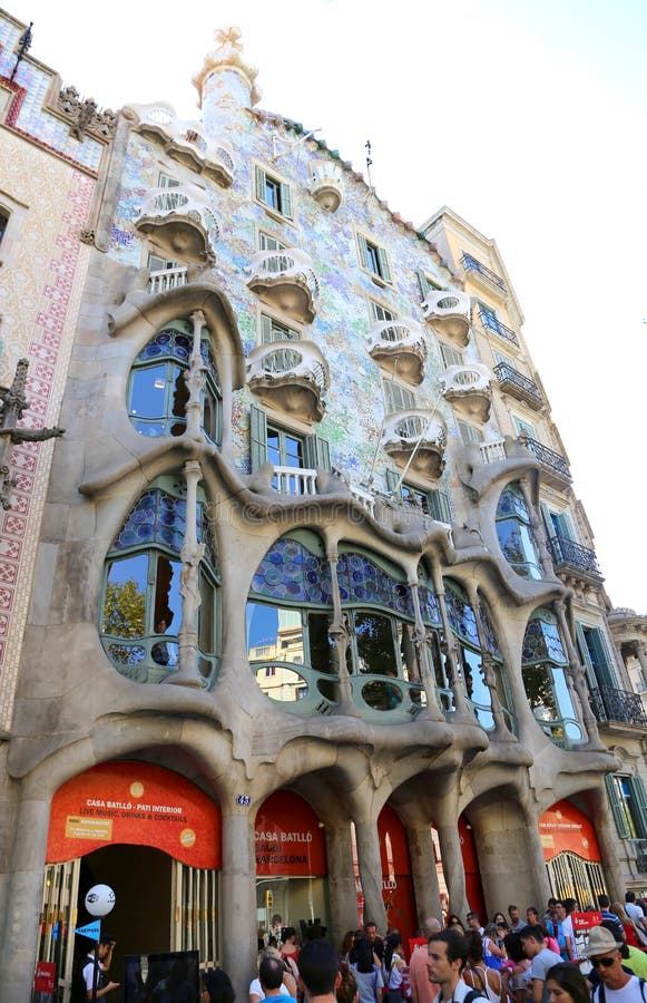 Casa Baio in Barcelona stock photo. Image of exterior - 2558038