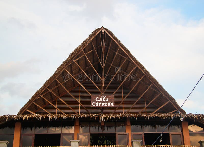 Casa Corazon editorial stock photo. Image of roof, beach - 96155798