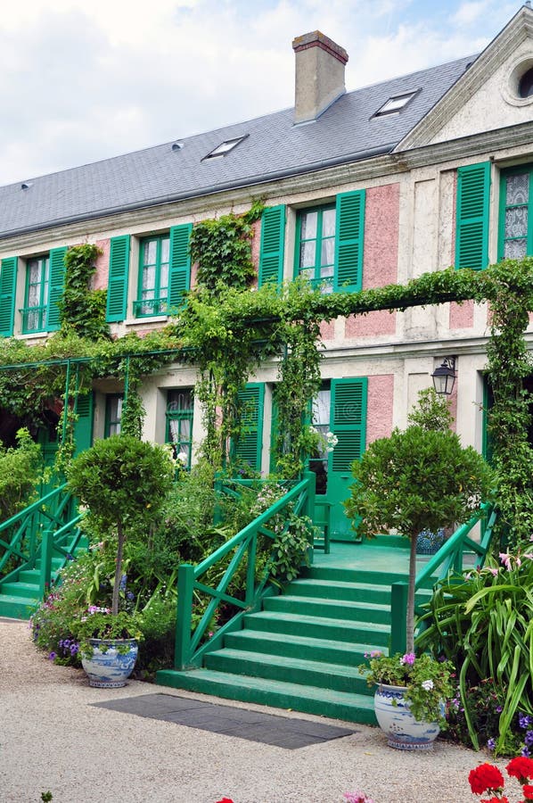 Casa De Claude Monet En Giverny Imagen de archivo - Imagen de arte ...