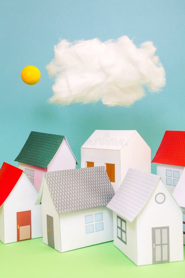 Casa de Papercraft foto de archivo. Imagen de edificio - 46325752