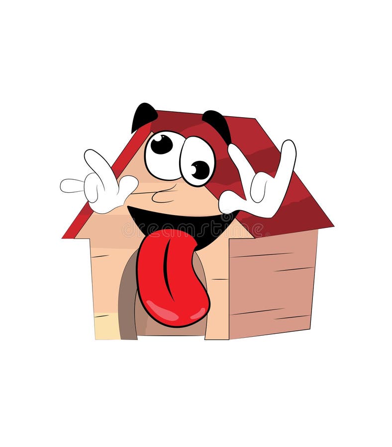 Perro loco ilustración del vector. Ilustración de perro - 9405433