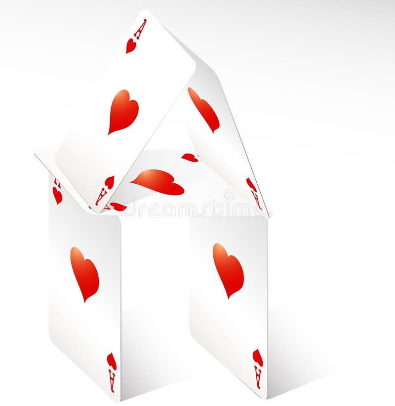 Vector De Ilustraciones De La Casa De Amor Ilustración del Vector ...