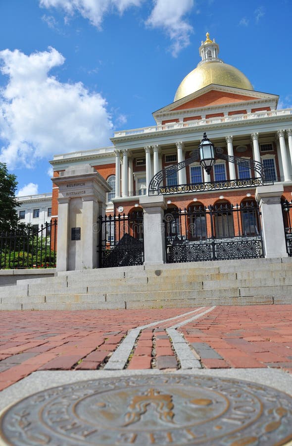 Casa Del Estado De Massachusetts, Boston Foto de archivo - Imagen de ...