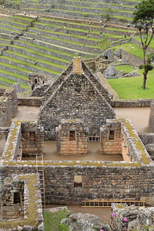 Casa Del Inca De Machu Picchu Imagen de archivo - Imagen de templo ...