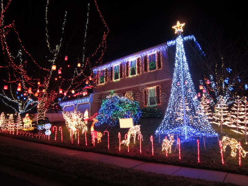 Casa Di Natale Di Springfield La Virginia Fotografia Stock - Immagine ...