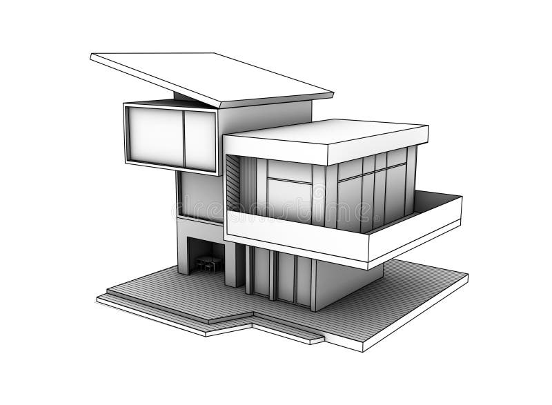 Casa De Campo Do Desenho Disponivel Ilustração Stock - Ilustração de ...
