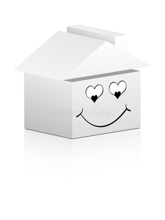 Vector De Ilustraciones De La Casa De Amor Ilustración del Vector ...