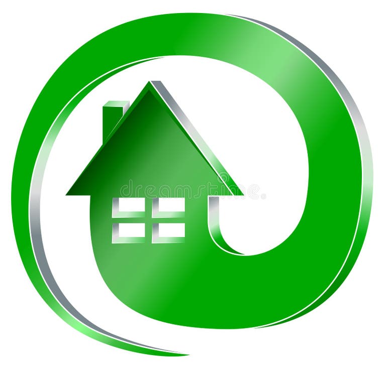 Casa Ecologica La Simbolo Ilustraciones Stock, Vectores, Y Clipart ...