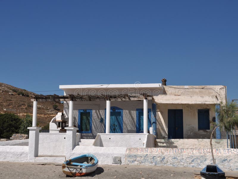 Casa greca immagine stock. Immagine di terrazza, balcone - 16253421