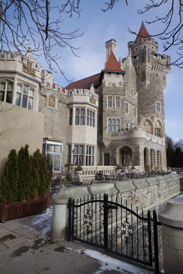 Casa Loma, Castle in Toronto, Canada. Stock Photo - Image of front ...