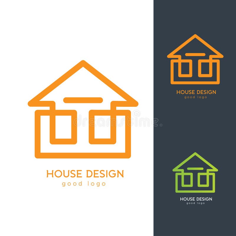Casa Moderna Logo Design Template Flat Simple Ilustração do Vetor ...