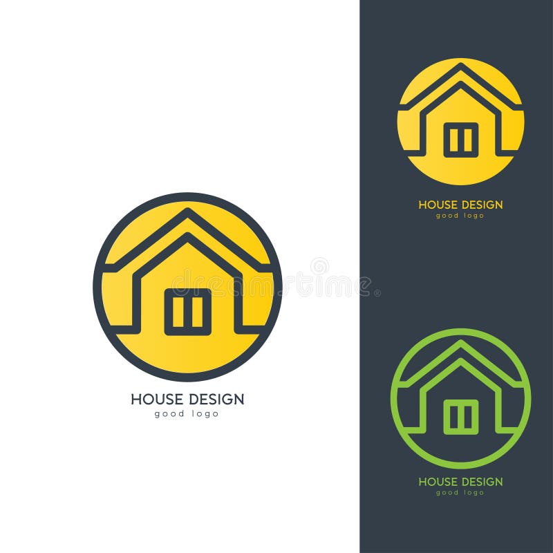 Casa Moderna Logo Design Template Flat Simple Ilustração do Vetor ...