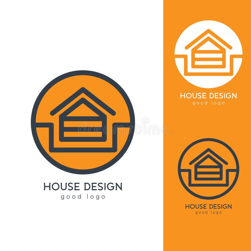 Casa Moderna Logo Design Template Flat Simple Ilustração do Vetor ...