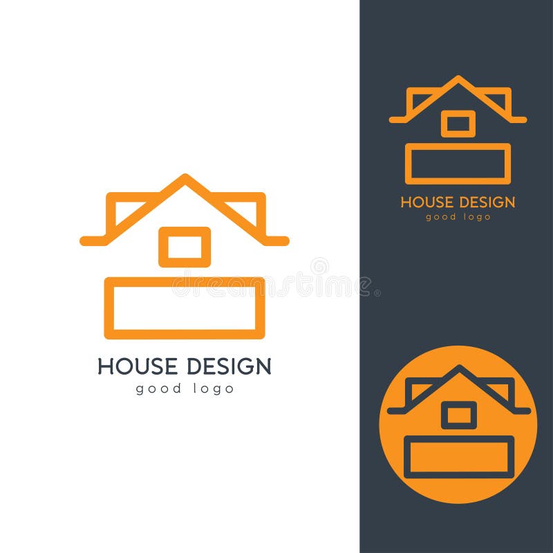 Casa Moderna Logo Design Template Flat Simple Ilustração do Vetor ...