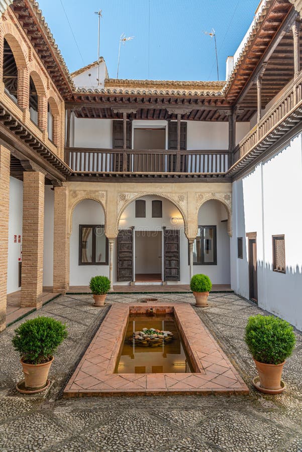Casa Morisca Horno De Oro in Spanish Town Granada Stock Image - Image ...