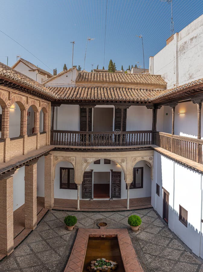 Casa Morisca Horno De Oro in Spanish Town Granada Stock Image - Image ...