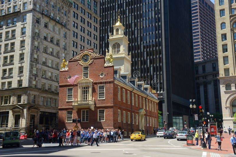 Casa Vieja Del Estado, Boston, MA, Los E.E.U.U. Imagen de archivo ...