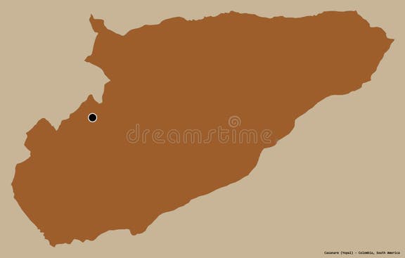 Casanare, Intendancy of Colombia, on Solid. Pattern Stock Illustration ...