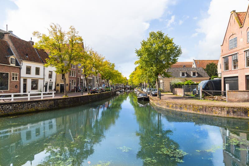 Casas De Amsterdam En Los Canales Foto editorial - Imagen de calle ...