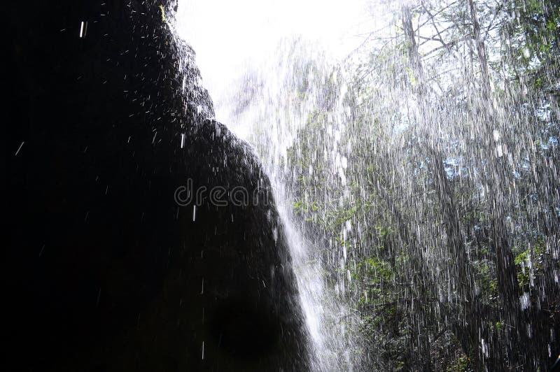 Cascada Angon En El Lago Annecy, Col Rizada Imagen de archivo - Imagen ...