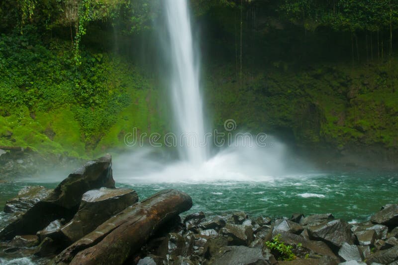 Cascada De Fortuna Del La, Costa Rica Foto de archivo - Imagen de ...