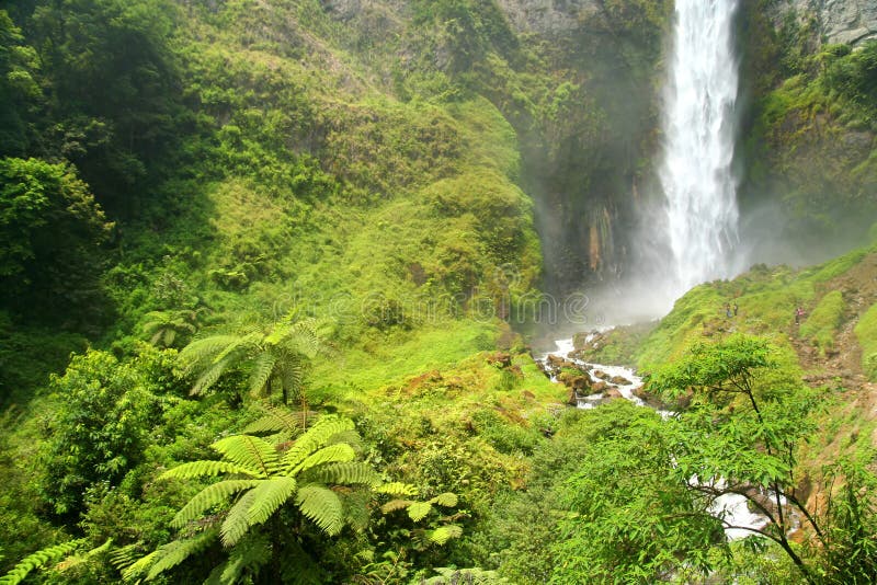 Cascada de Sipisu Pisu foto de archivo. Imagen de indonesia - 9943438