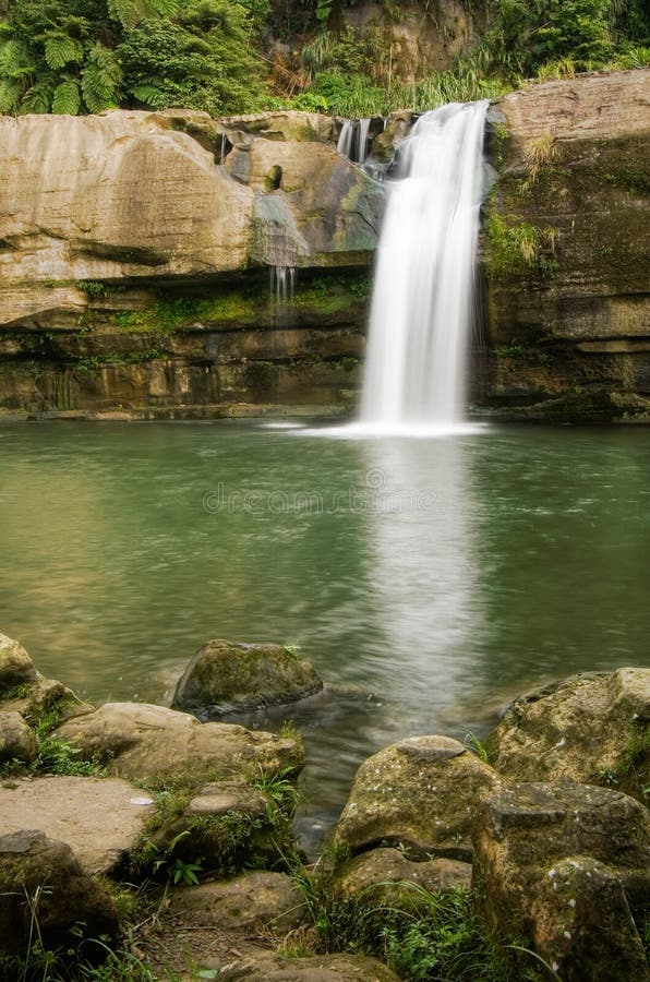 Cascada en el bosque imagen de archivo. Imagen de hermoso - 12274895