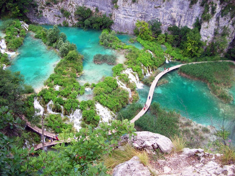 Cascadas En El Parque De Plitvice Imagen de archivo - Imagen de gota ...