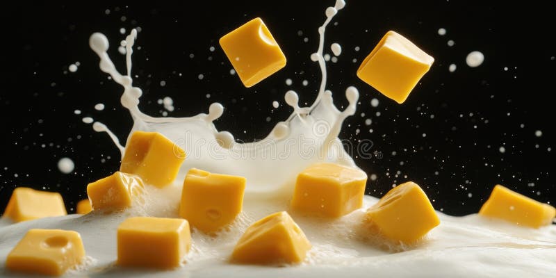 Melted Cheese Pouring: Texture and Taste on Display Stock Image - Image ...