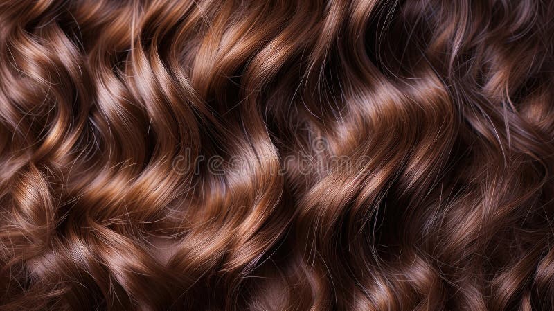 A Cascade of Brown Curls Cascades Down in a Mesmerizing Display from ...