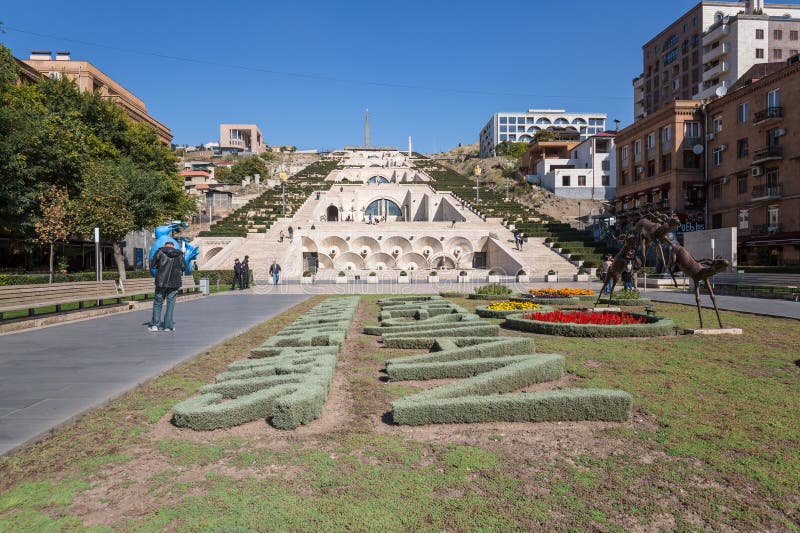 The Cascade Building in Yerevan Editorial Image - Image of armenia ...