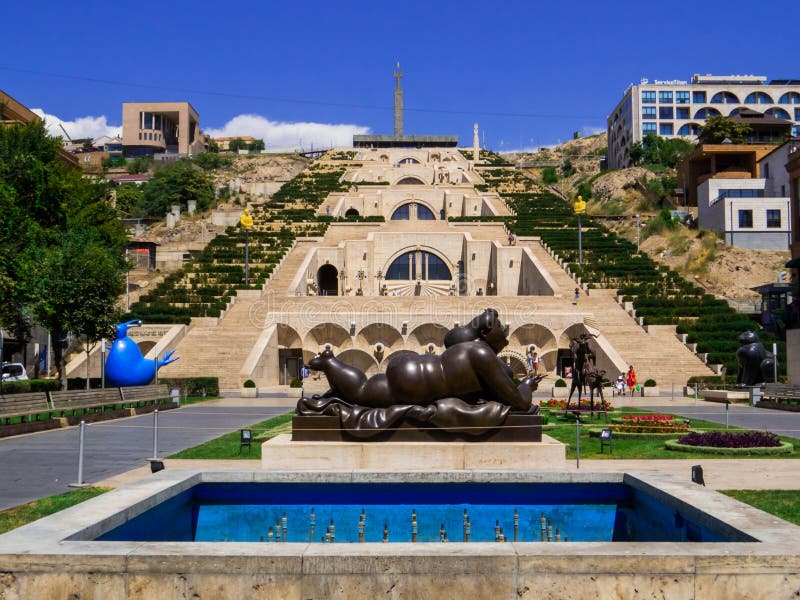 Cascade Complex, Yerevan editorial stock image. Image of green - 301998559