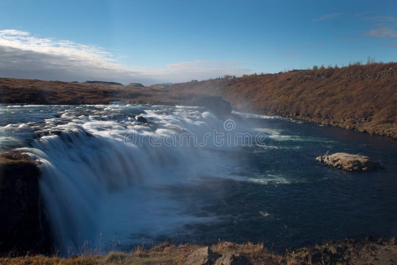 La Cascade De Faxi Ou La Cascade De Faxafoss Est En Islande Photo stock ...