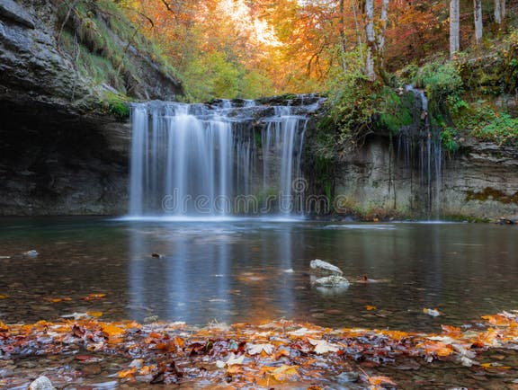 Cascade du HÃ©risson stock photo. Image of river, watercourse - 234270660