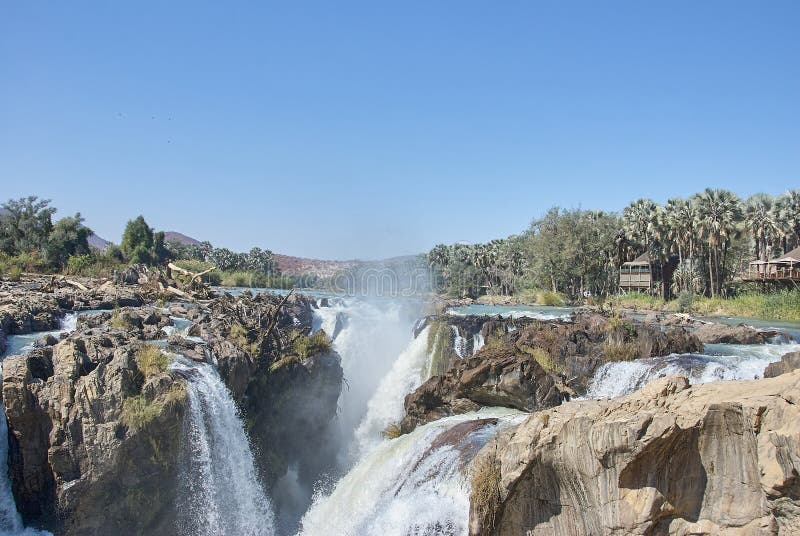 Epupa Waterfalls in the Kunene Region in Northern Namibia Stock Image ...
