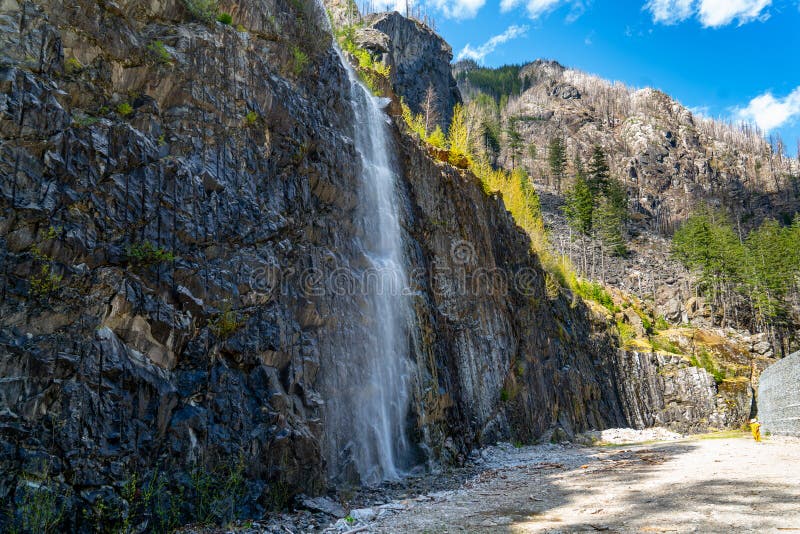 Cascade Highway Waterfall 2 Stock Photo - Image of washington, misty ...
