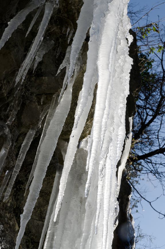 Cascade of ice stock image. Image of waterfall, winter - 23224053