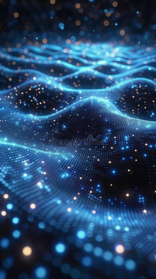 Cascade of Light Waves stock image. Image of wave, concept - 329993265