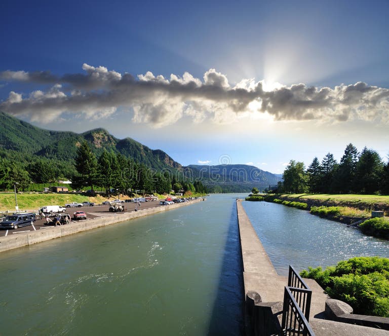Cascade locks marine park stock image. Image of outdoor - 23473805