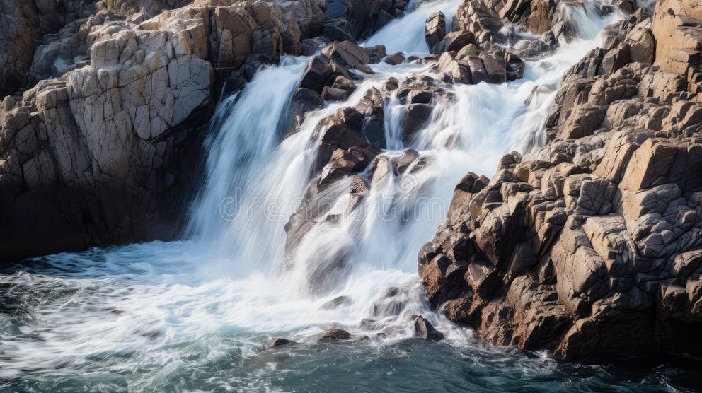 Cascade pattern water stock illustration. Illustration of nature ...