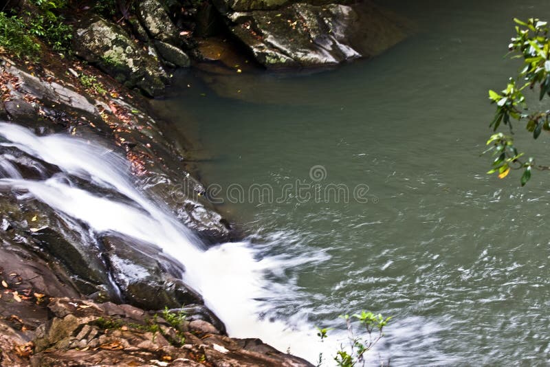 Cascade in rainforest stock image. Image of attraction - 7629627