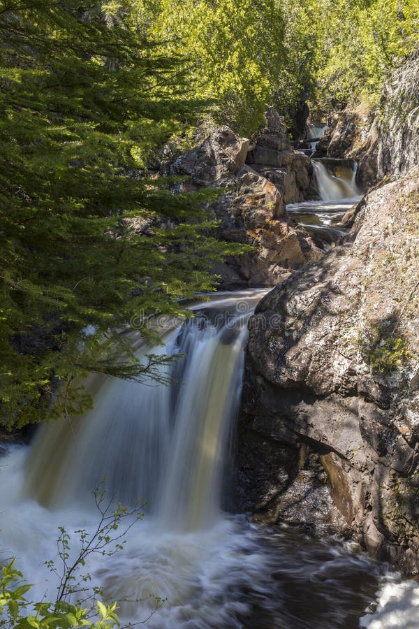 Cascade River Waterfall stock photo. Image of rock, scenery - 95404516