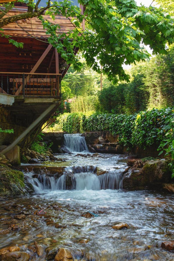 Waterfalls at Masukiye during a Rainy Day Stock Photo - Image of ...